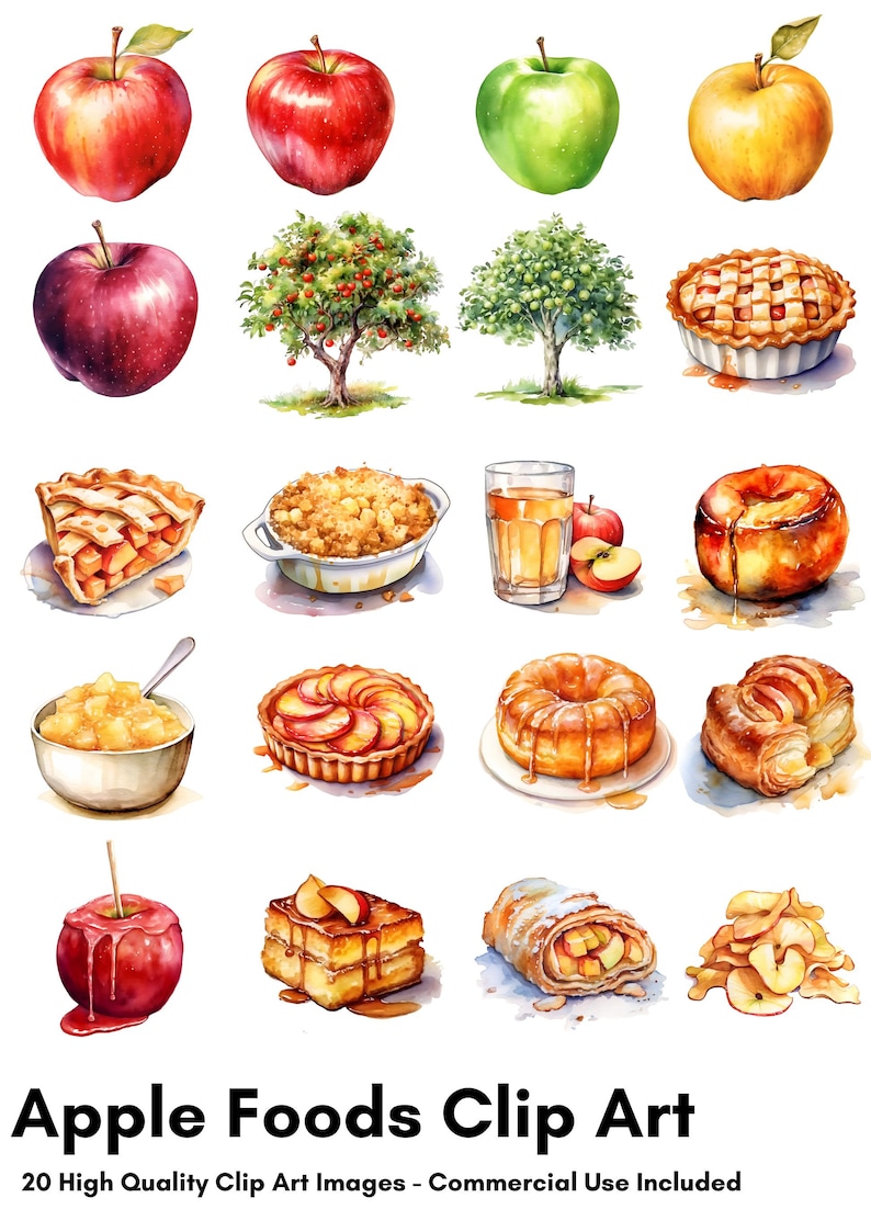 Apple Food Clipart - 20 High Quality Graphics - White & Transparent ...