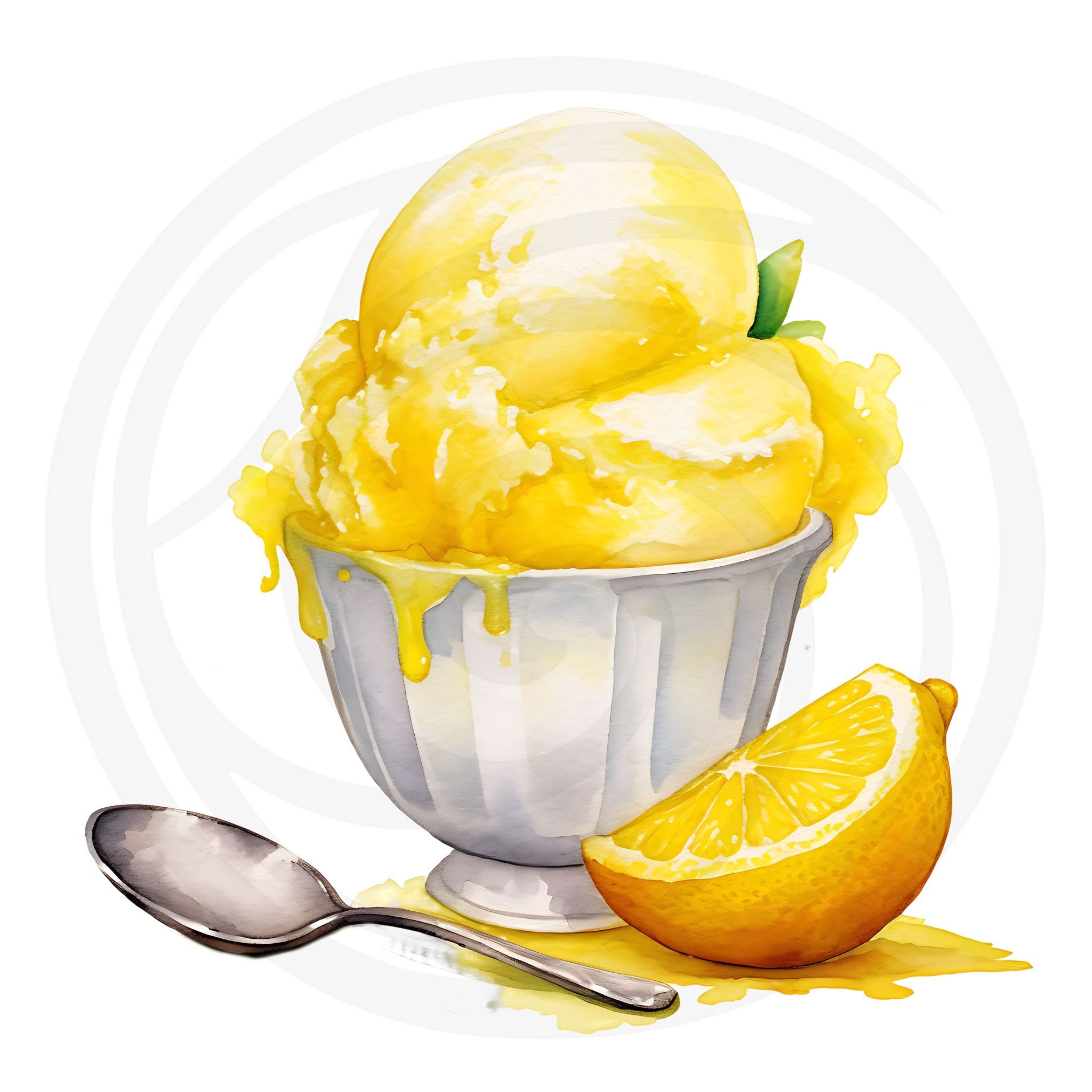 Lemon Food Clipart 22 High Quality Graphics White & - Etsy