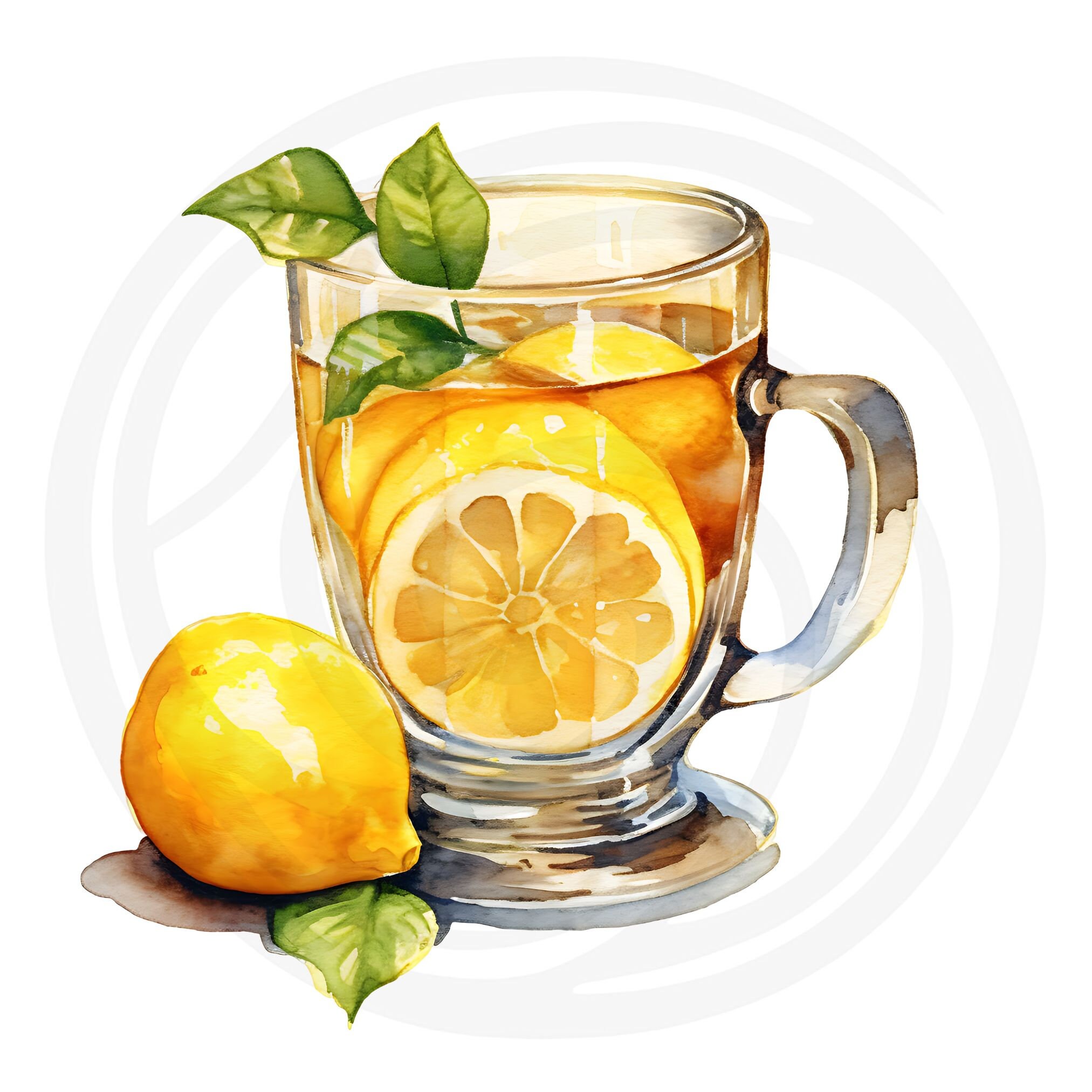 Lemon Food Clipart 22 High Quality Graphics White & - Etsy