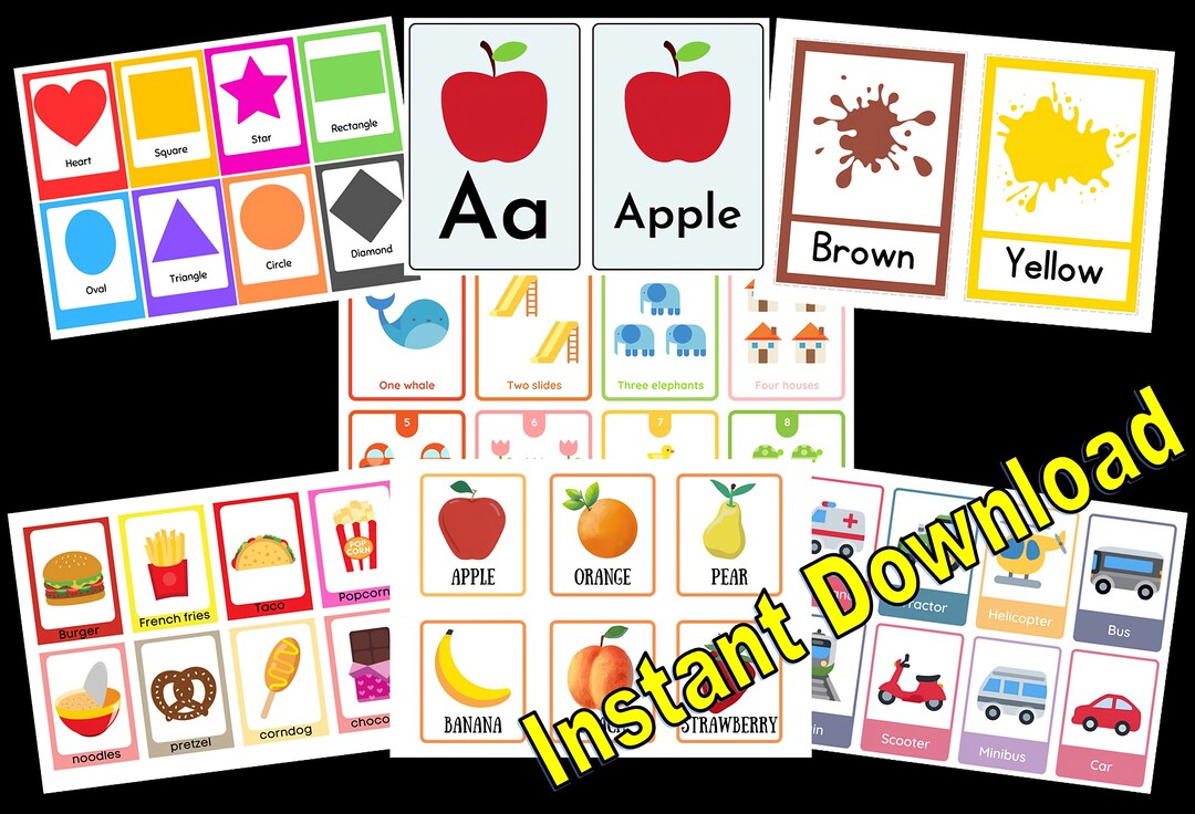 Education Pre-school Flashcards Pack - the Ultimate Learning Tool for ...