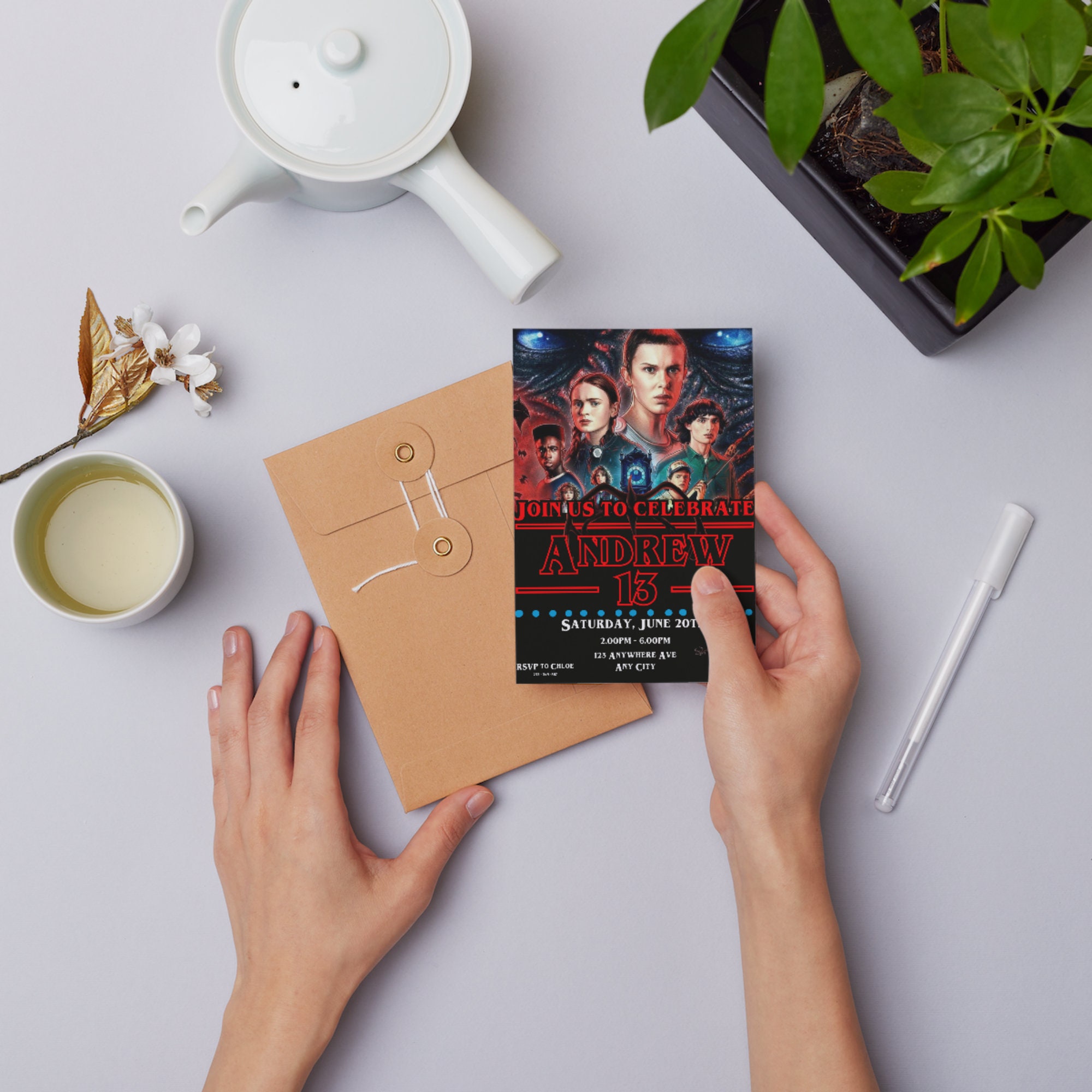 Printable Birthday Invitation, Stranger Things Party Birthday ...