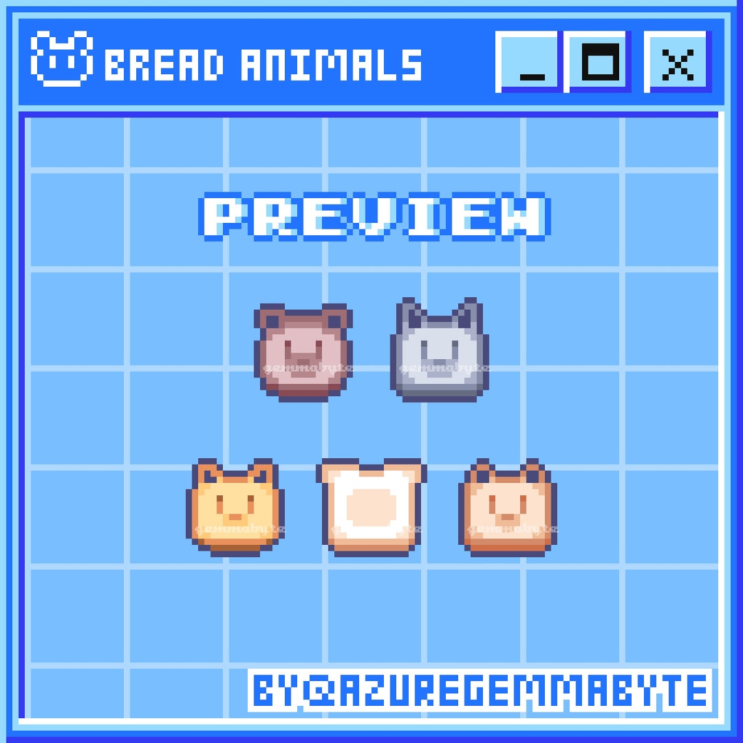 Toast & Bread Twitch Sub Bits Badges 5 Tasty Pixel Art 8-bit Baked Bread Dough Loyalty Medal - Etsy