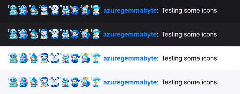 Pokemon Water Starters Twitch Sub Bits Badges || 10x Cool Cute Pixel ...