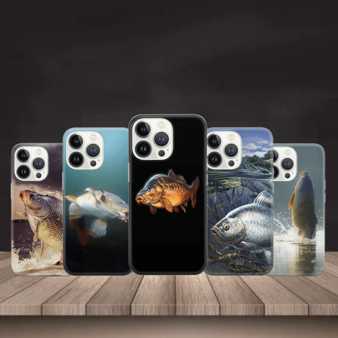 Carp Fishing Phone Case Angler Cover for Pixel 7 Pro 6A, iPhone 14 13 ...