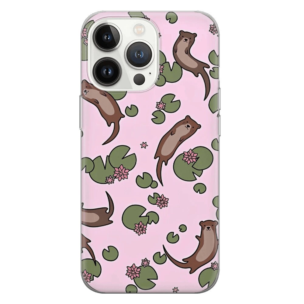 Cute Sea Otter Phone Case Cute Otter Cover for iPhone 14 13 12 Pro 11 ...