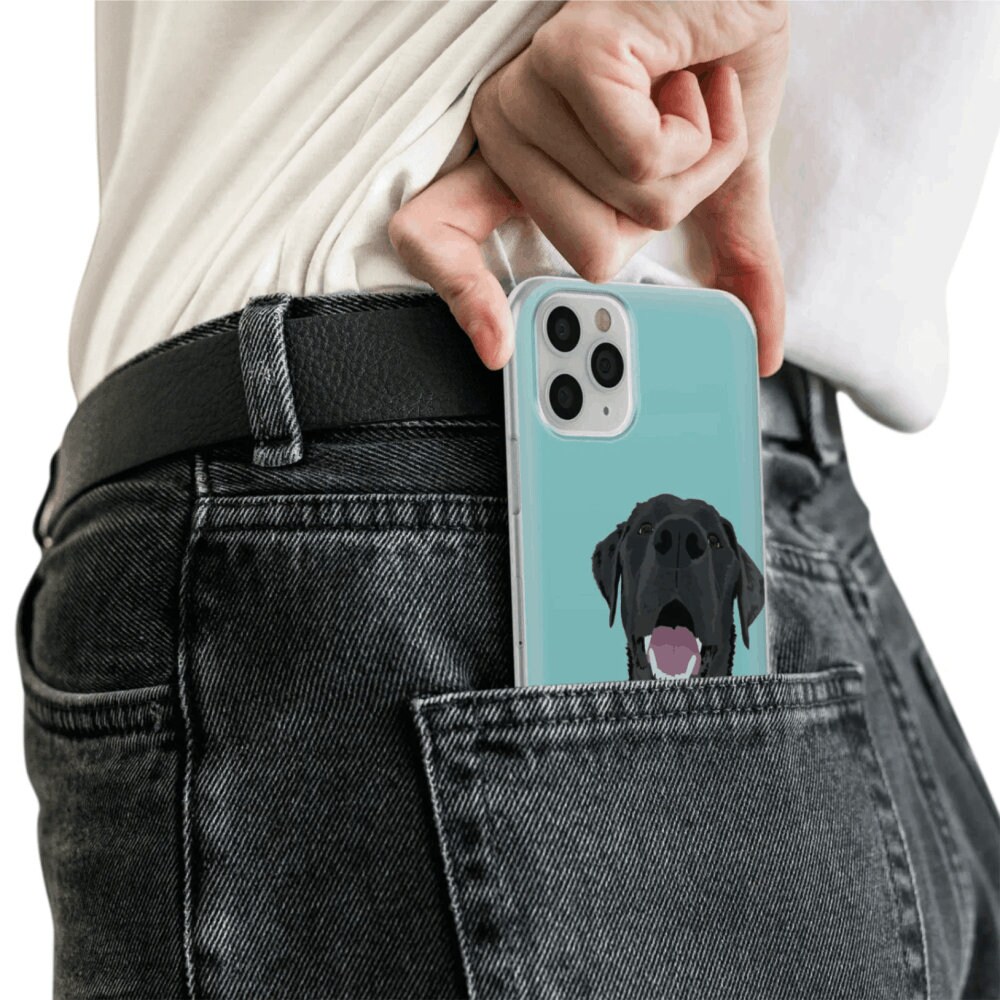 Black Lab Phone Case Black Labrador Cover for iPhone 14 13 12 - Etsy