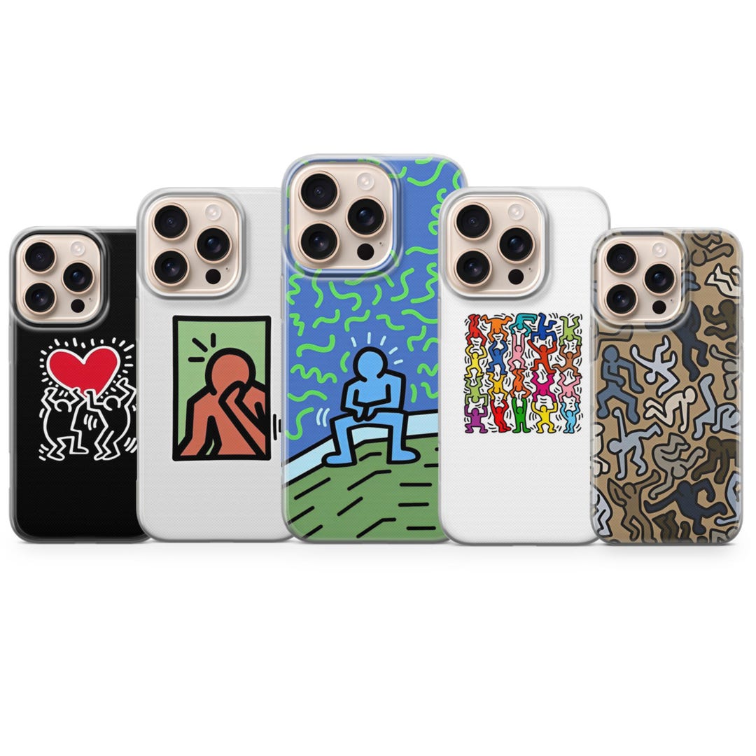 Keith Haring Phone Case Keith Cover for iPhone 17, 16, 15, 14, 13 ...