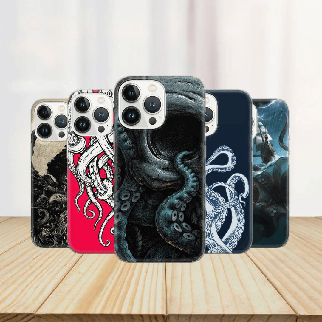 Kraken Phone Case Octopus Cover for iPhone 16 Pro Max, 15 Plus, 14, 13 ...