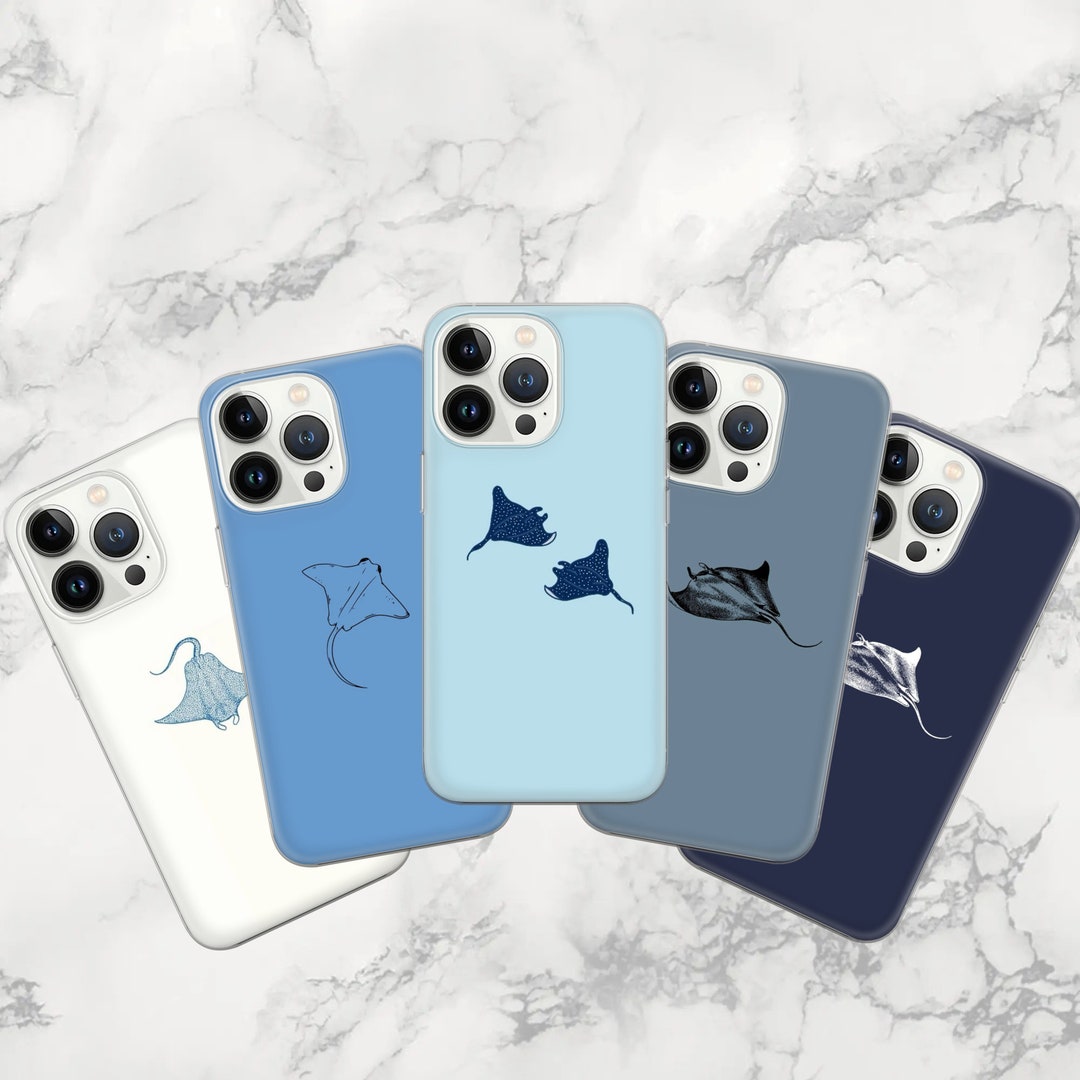 Stingray Phone Case Marine Life Cover for iPhone 16 Pro Max, 15 Plus ...