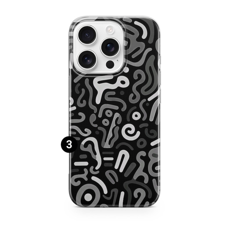 Doodle Phone Case – Hand-drawn Art Cover for iPhone 17, 16, 15, 14, 13 ...