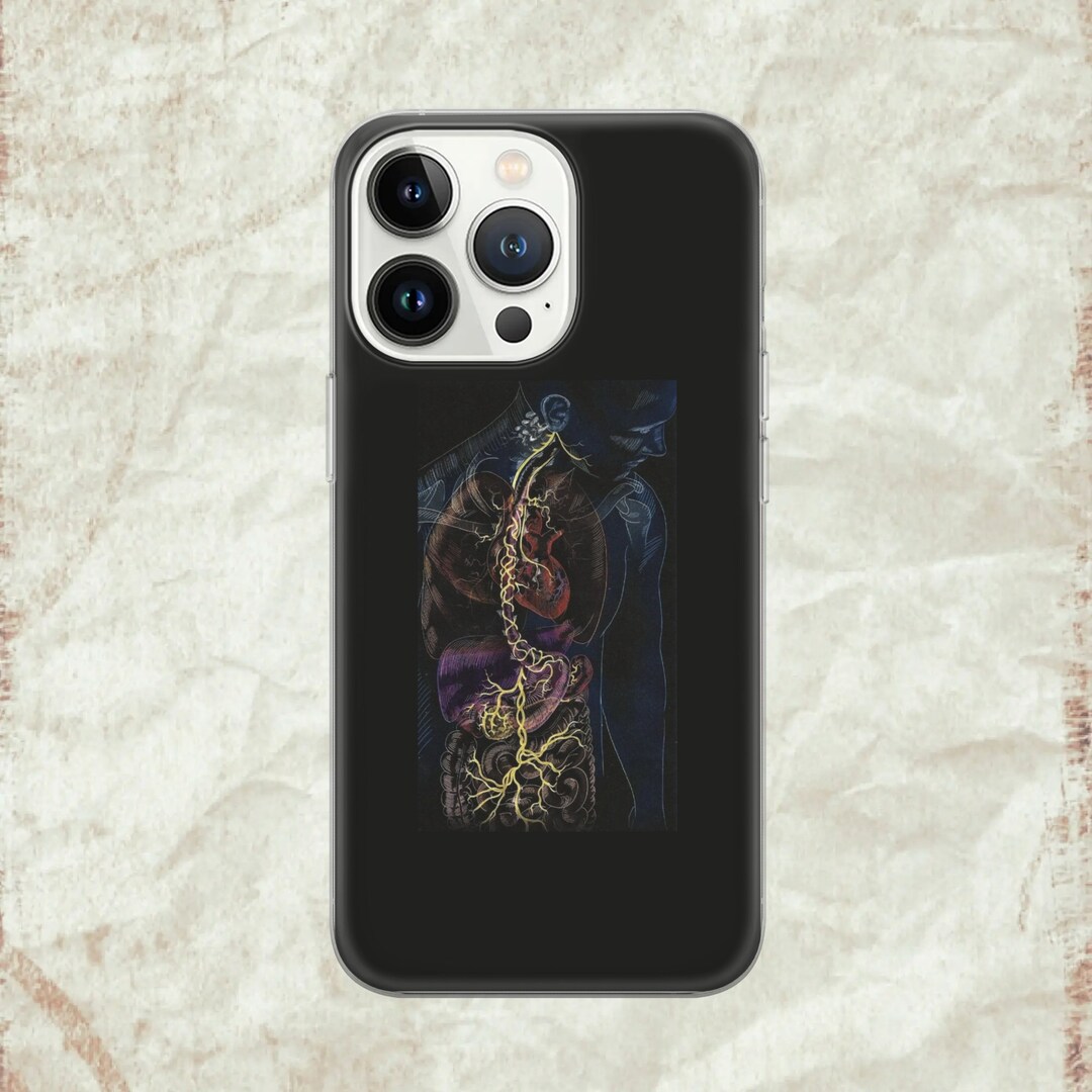 Human Anatomy Phone Case Medical Cover for iPhone 16 Pro Max, 15 Plus ...
