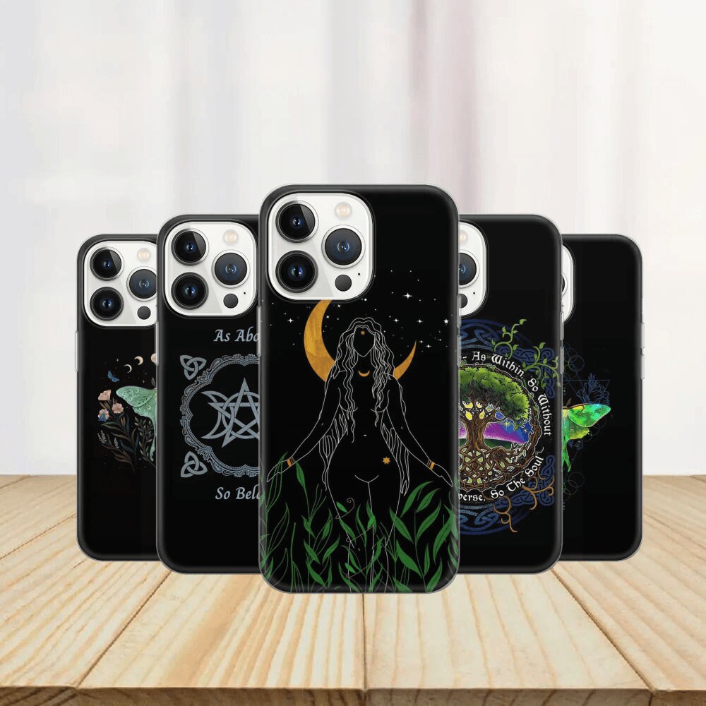 Wiccan Phone Case Witchy Cover for Pixel 7 Pro 6A Iphone 14 - Etsy