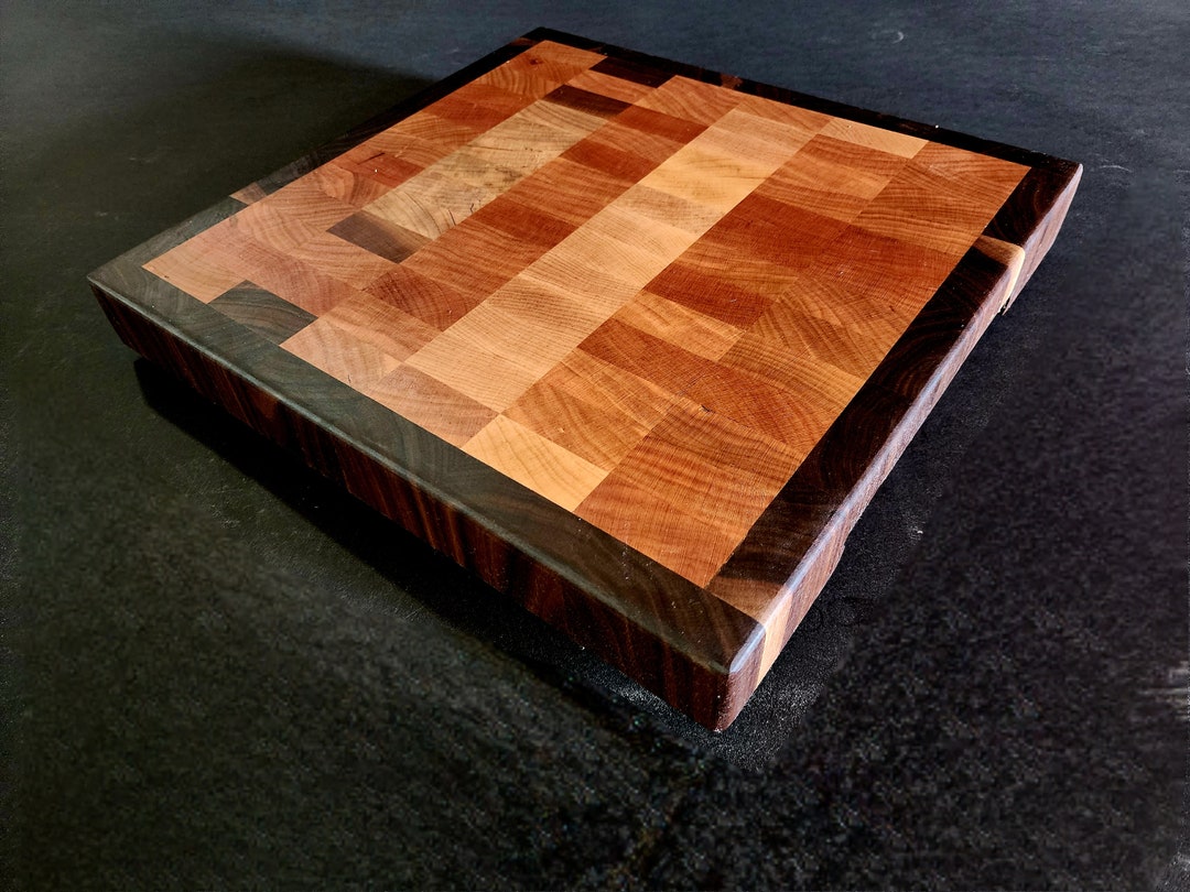 Patchwork End Grain Cutting Board - Etsy
