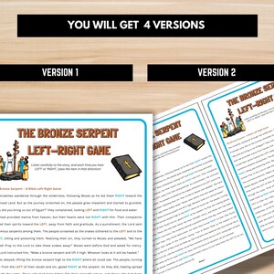 The Bronze Serpent Left-right Game – Bible Story Party Game, Christian ...