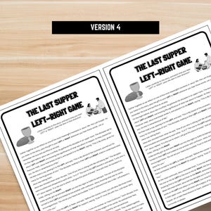 The Last Supper of Jesus Christ Left Right Game | Printable Bible Study ...