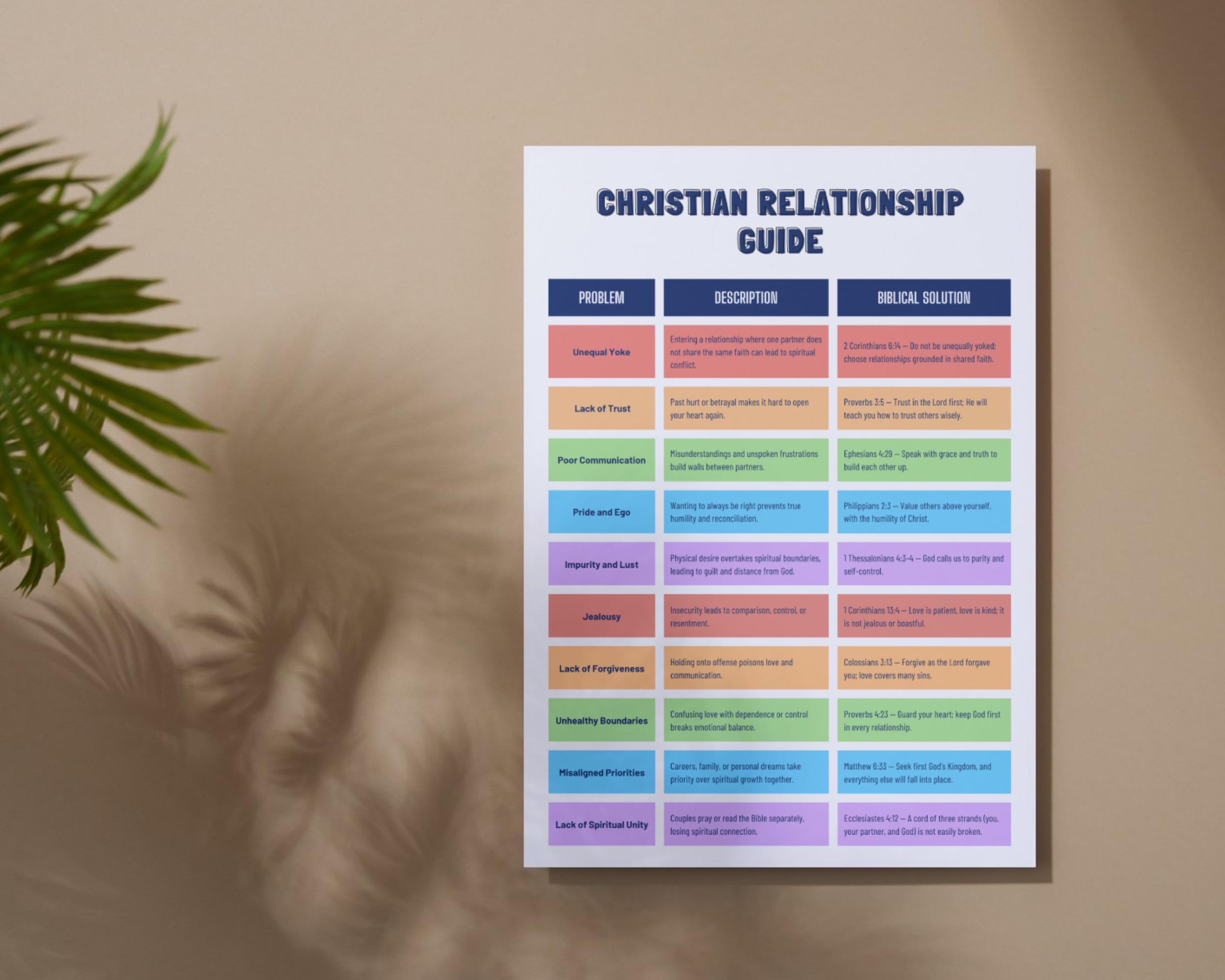 Christian Relationship Guide Printable – Faith-based Couple Devotional ...
