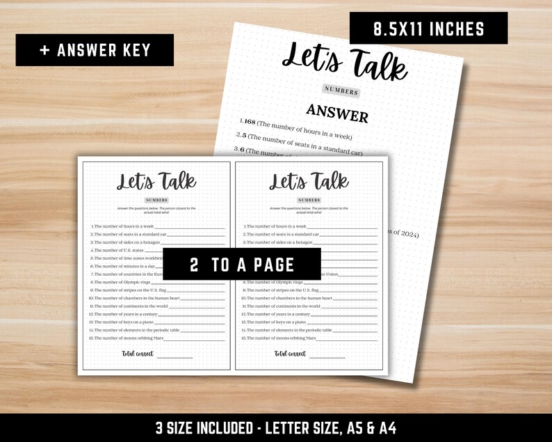 Icebreaker Games Bundle Printable Office Party, Dinner Conversation ...