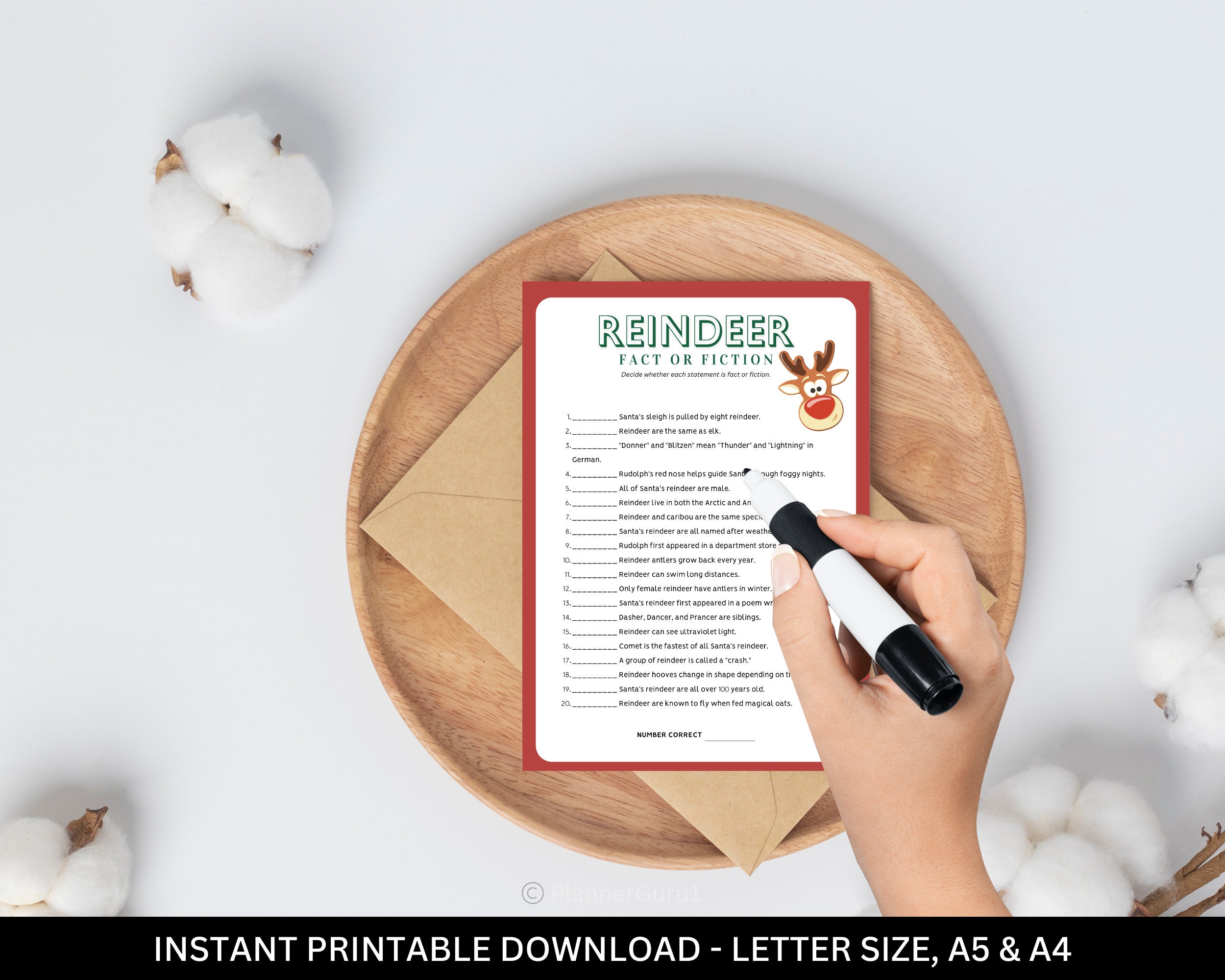 Reindeer Games Trivia | Fact or Fiction | Christmas True or False ...