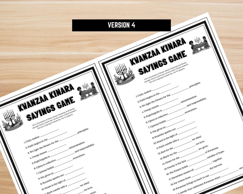 Kwanzaa Kinara Sayings Game | Printable Kwanzaa Activity | African ...