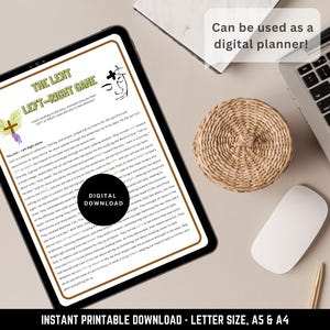 The Lent Left Right Game - Printable Bible Party Game, Church Group ...