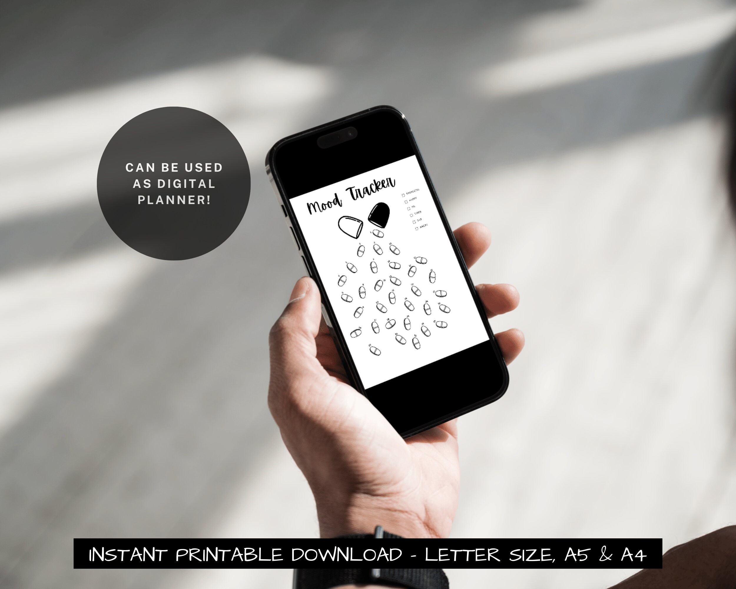 Medication Mood Tracker - Printable Journal Page - Daily Mood Tracker ...