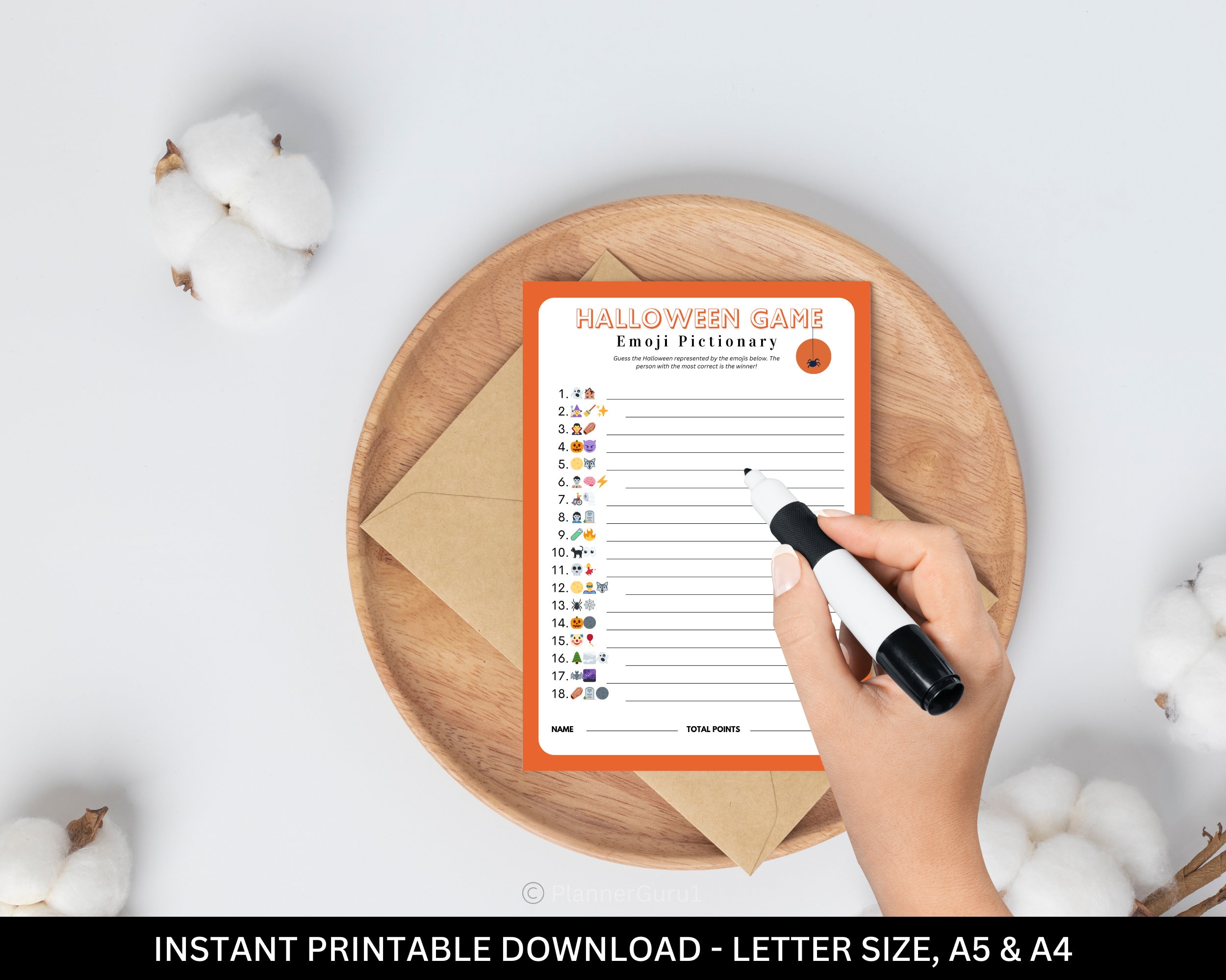 Halloween Emoji Game | Printable Halloween Pictionary | Fun Halloween ...