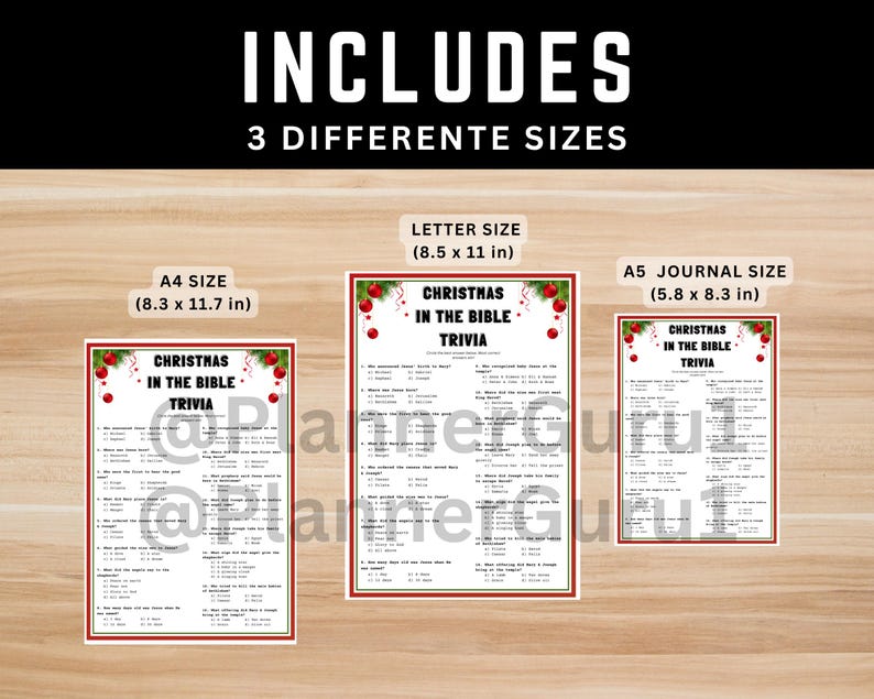 Christmas in the Bible Trivia Game | Christian Christmas Quiz | Church ...