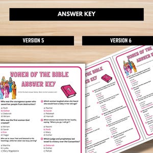 Women of the Bible Trivia Game - Printable Christian Game for Church ...