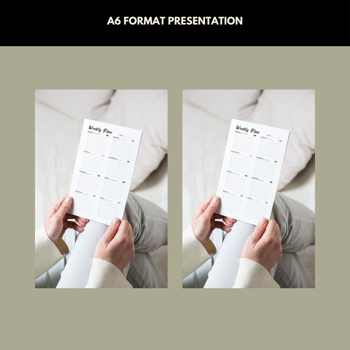 Editable Weekly Planner Printable, Digital Weekly Planner PDF Weekly ...