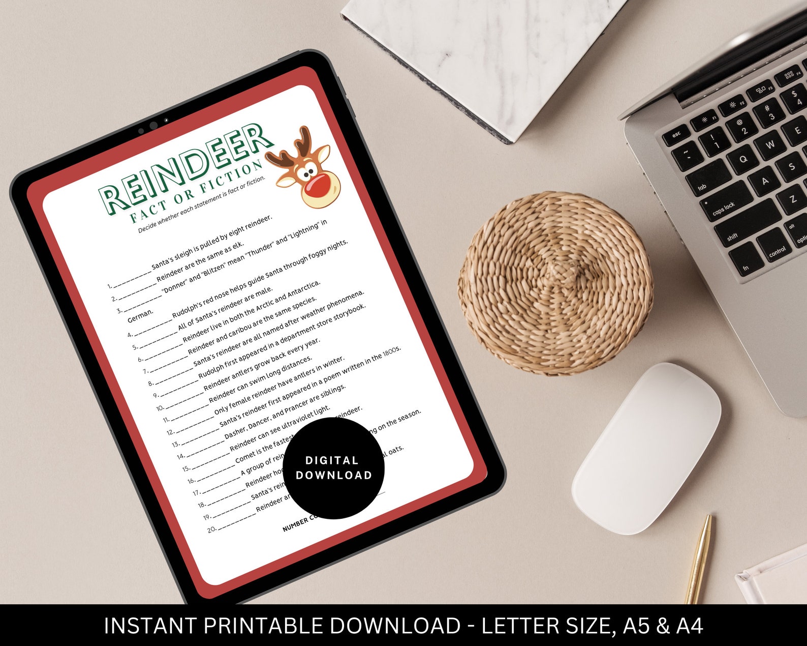 Reindeer Games Trivia | Fact or Fiction | Christmas True or False ...