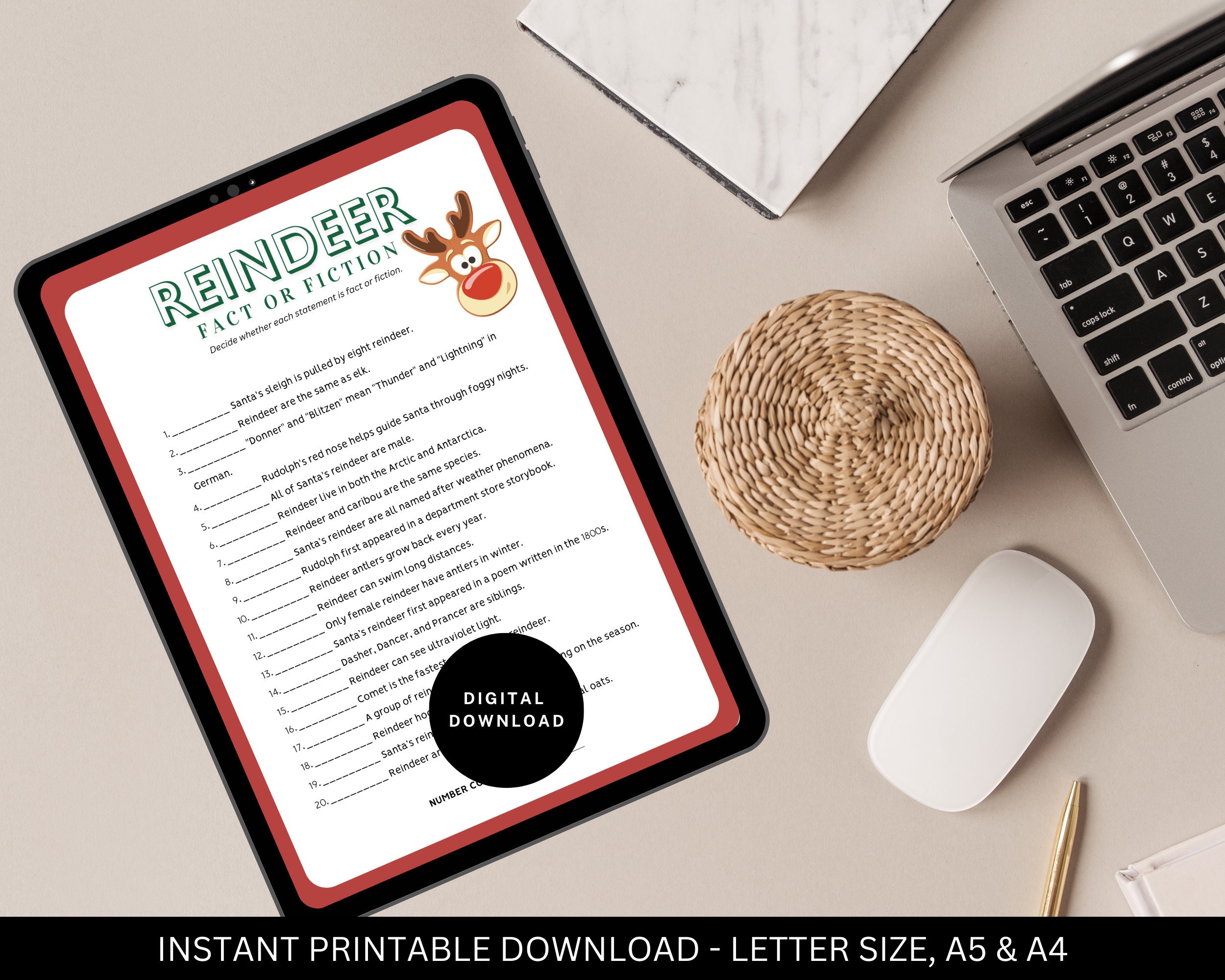 Reindeer Games Trivia | Fact or Fiction | Christmas True or False ...