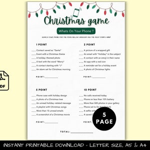 Christmas What's on Your Phone Game | Fun Holiday Party Game ...