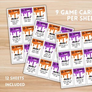 Printable Halloween 5 Second Game, Family-friendly Halloween Party Game ...