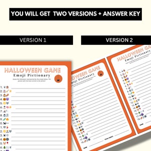 Halloween Emoji Game | Printable Halloween Pictionary | Fun Halloween ...