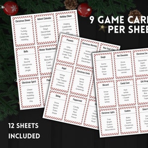 Christmas Taboo Game | Printable Holiday Party Game | Forbidden Word ...