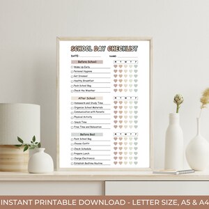 Editable Daily Schedule for Kids | Task Sheet for Kids | Daily ...