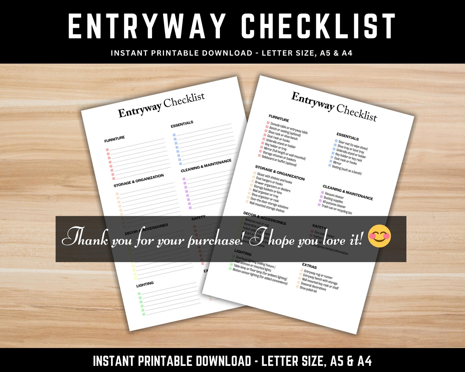 New Home Essentials Checklist Bundle - Moving Checklist Printable ...