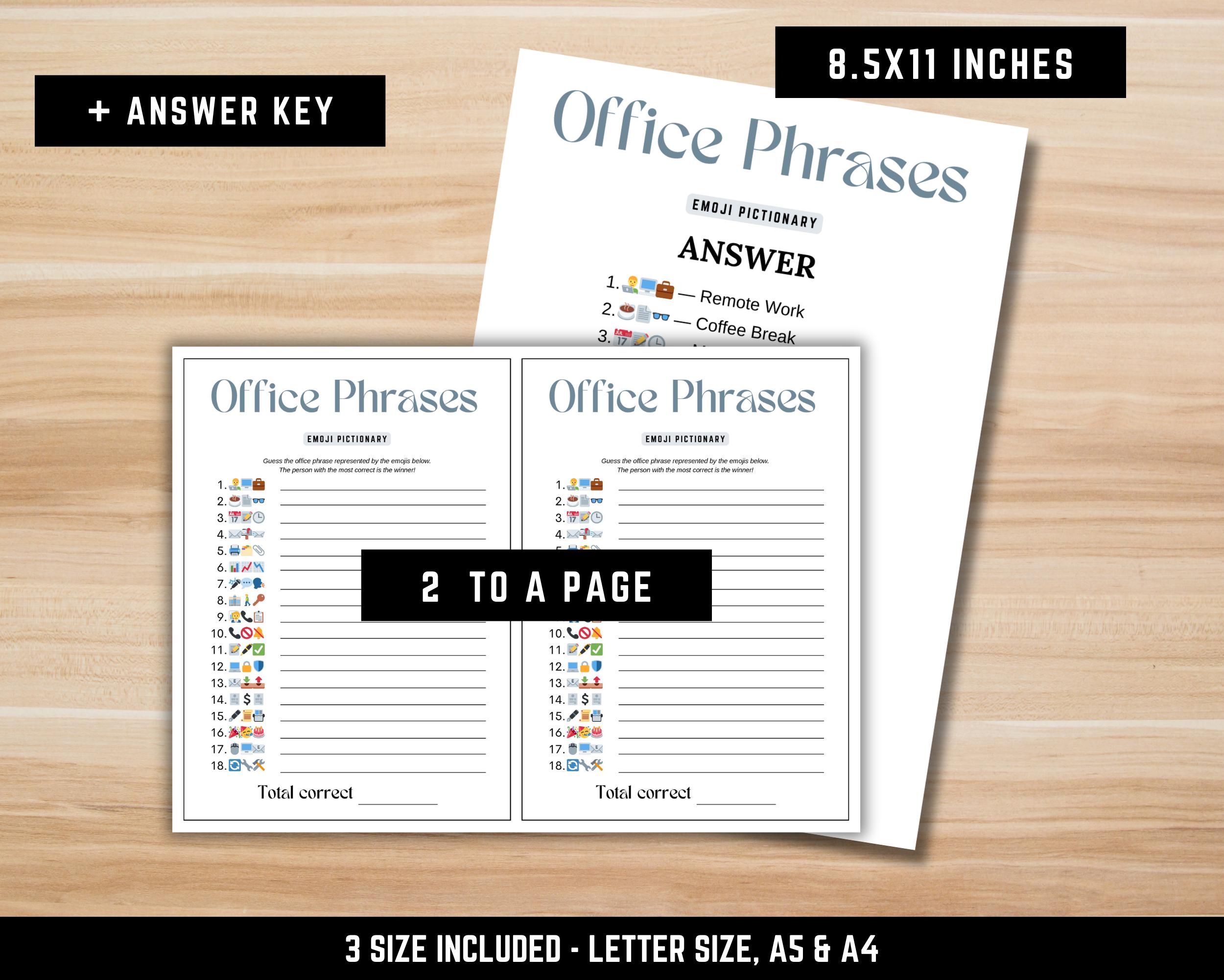 Work Party Games Bundle | Printable Office Games for Team Building ...