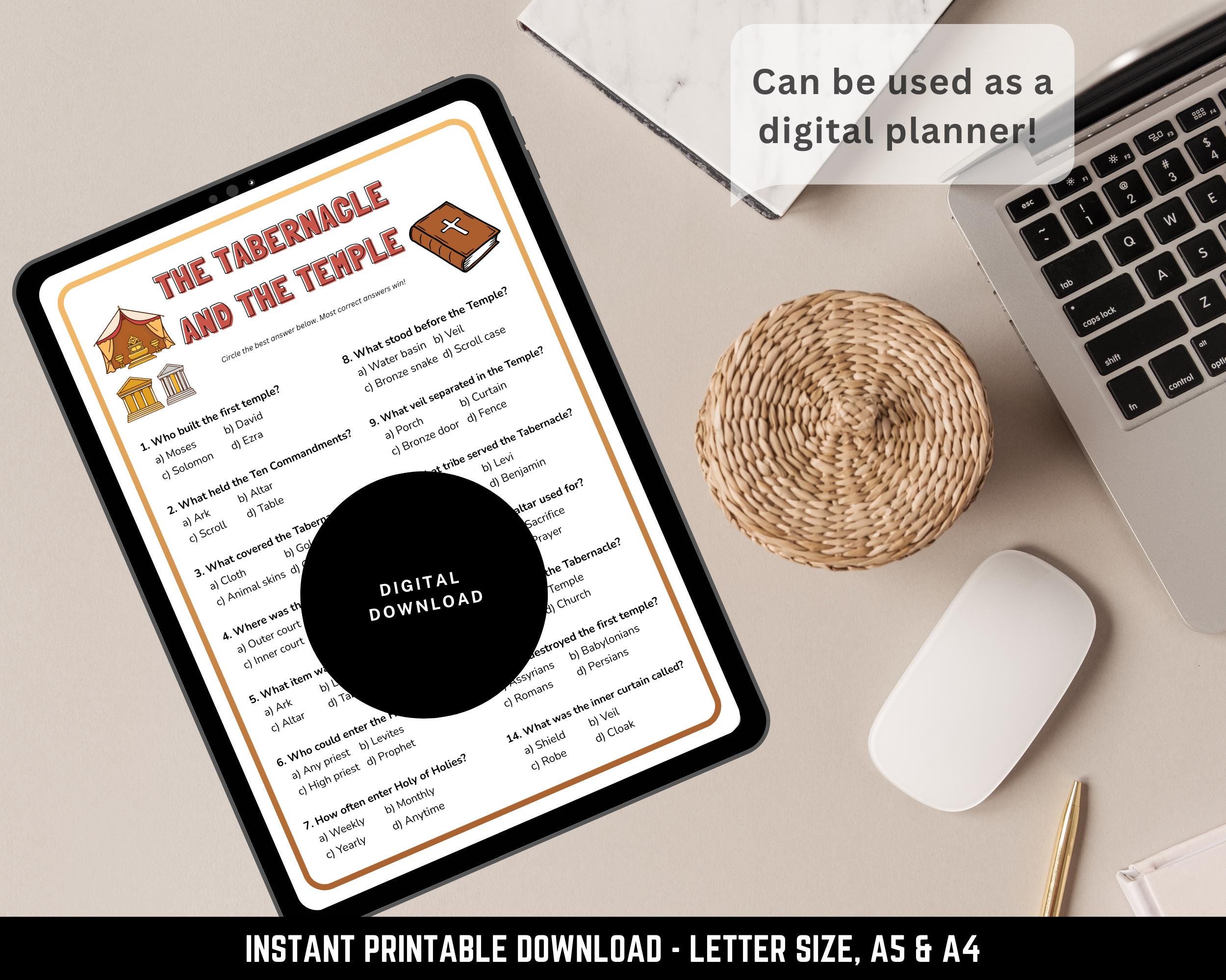 The Tabernacle and the Temple in the Bible Trivia Game – Christian ...