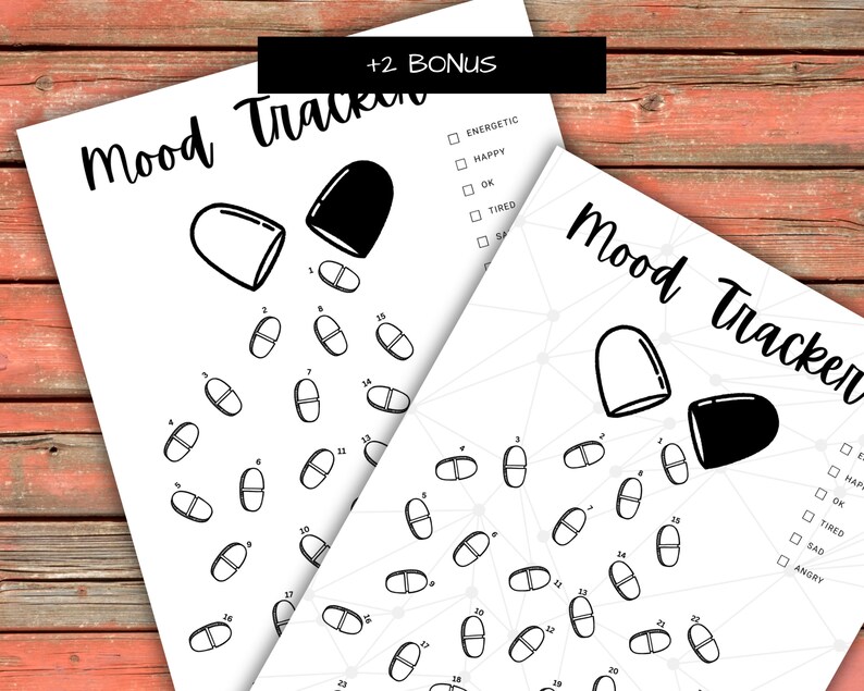 Medication Mood Tracker - Printable Journal Page - Daily Mood Tracker ...