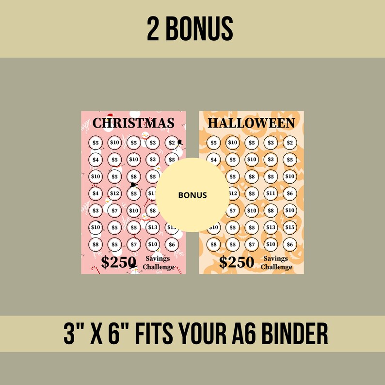 Economical Savings Challenge Printables Monthly Money Saving Bundle A6 ...