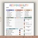 Editable Task Sheets for Kids Printable Daily Weekly Responsibility ...