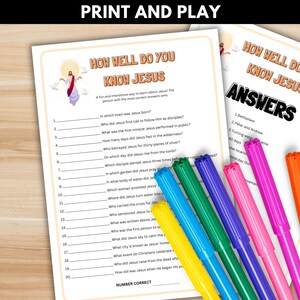 How Well Do You Know Jesus Game – Printable Bible Games for Family ...
