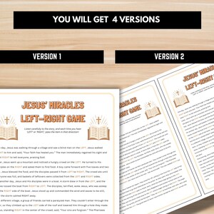 Bible Left Right Game - Printable Church Party Game for Sunday School ...