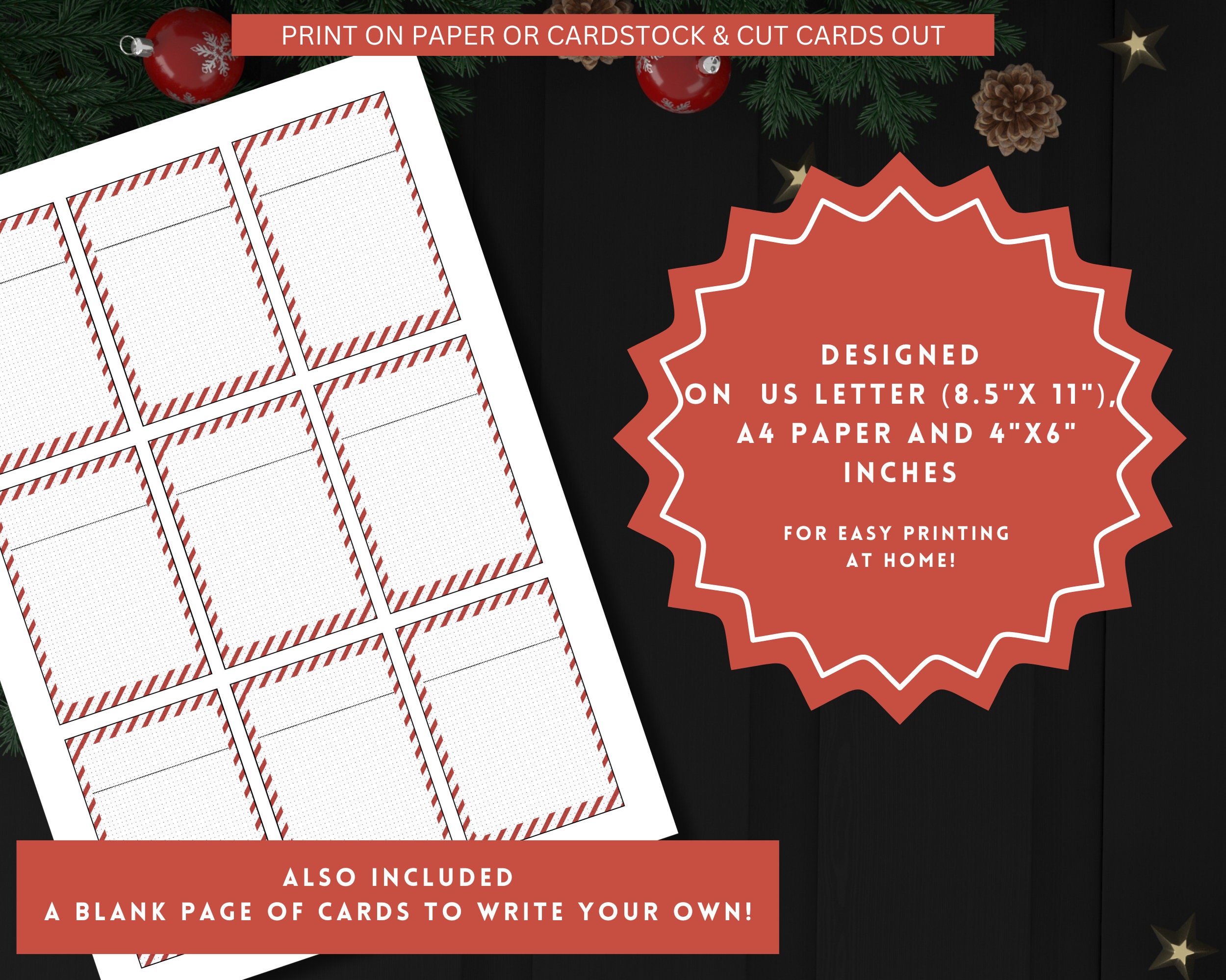 Christmas Taboo Game | Printable Holiday Party Game | Forbidden Word ...