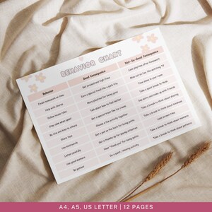 Behavior Chart for Kids | Behavior Chart | Behavior Reward Chart ...