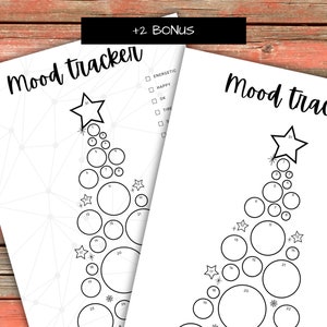 Holiday Mood Tracker - Printable Christmas Tree Journal Page - Daily ...