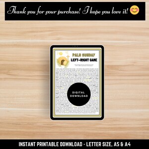 Palm Sunday Left Right Game Printable | Hosanna Easter Church Game ...