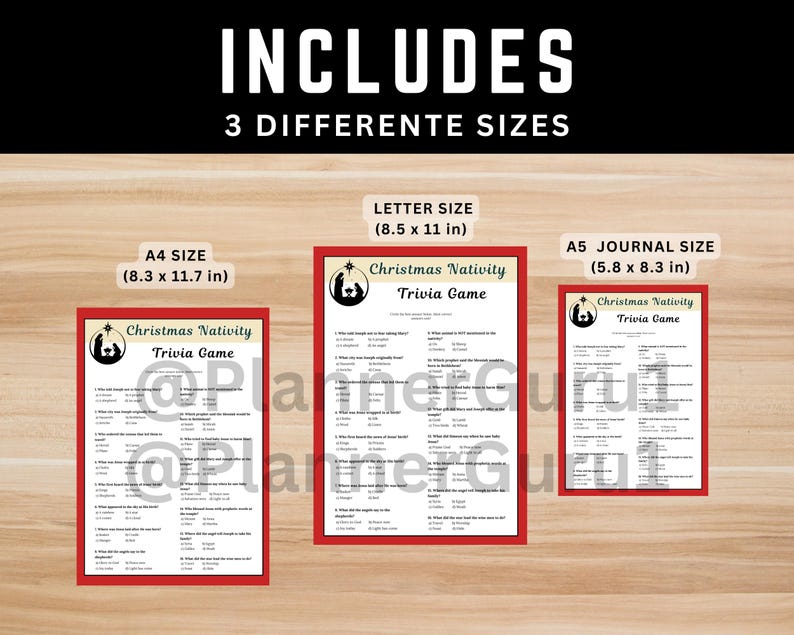 Christmas Nativity Trivia Game | Printable Bible Christmas Game ...