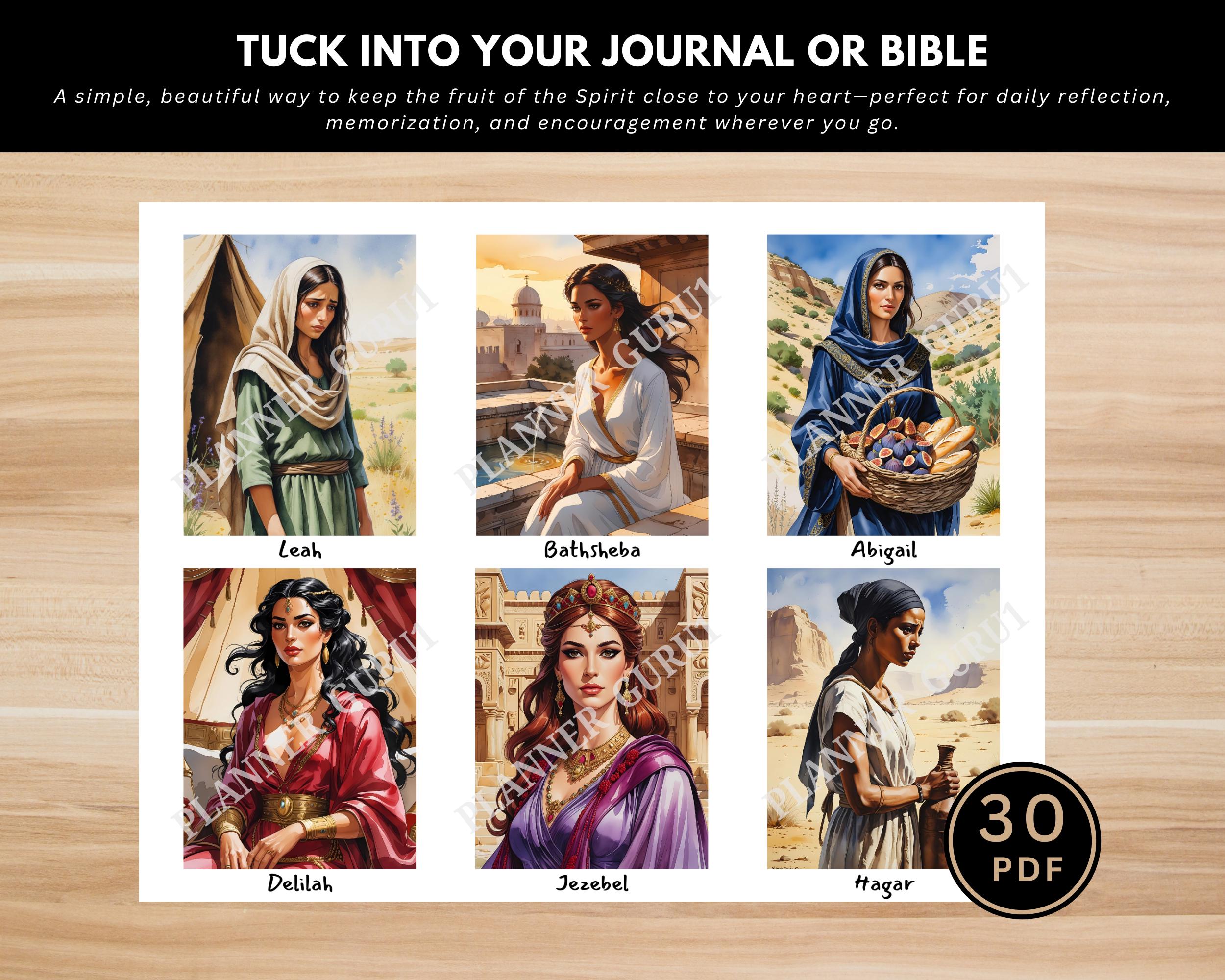 Women of the Bible Clip Art Bundle | Bible Study PNG & PDF | Christian ...